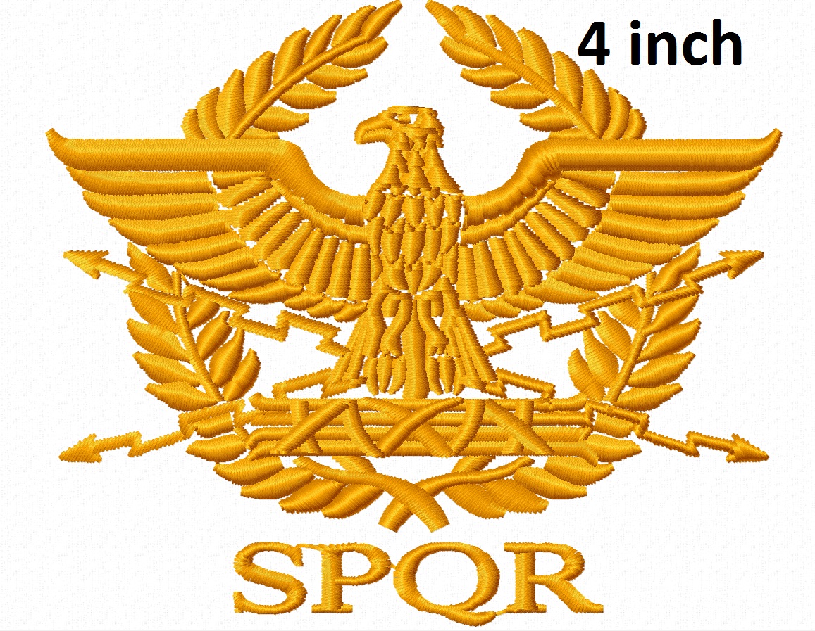 Tags: roman eagle embroidery design, legion embroidery file, ancient ...